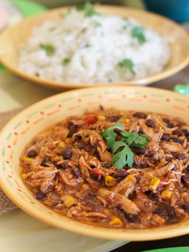 How to Make Crock-Pot Southwest Chicken Chili and Cilantro Lime Rice ...