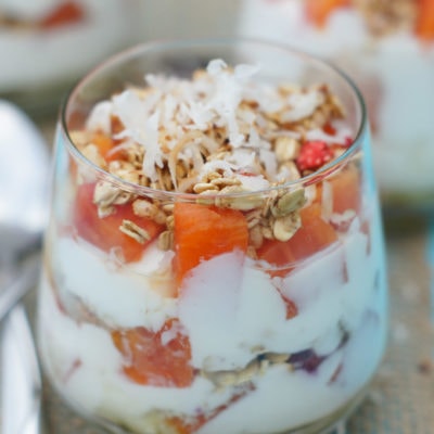 Tropical Fruit Yogurt Parfait | My Dominican Kitchen