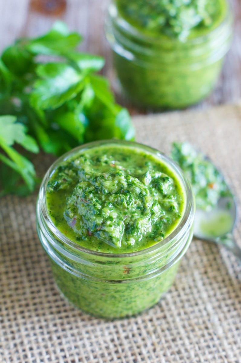 Homemade Cilantro Chimichurri Sauce - My Dominican Kitchen