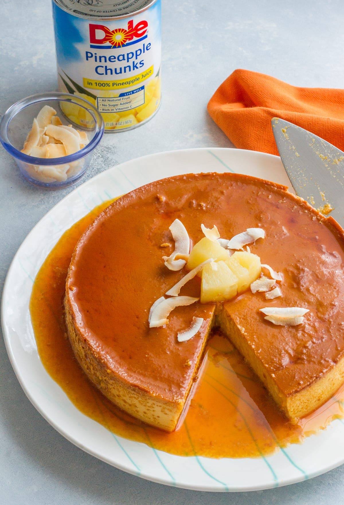 Pineapple Flan - My Dominican Kitchen