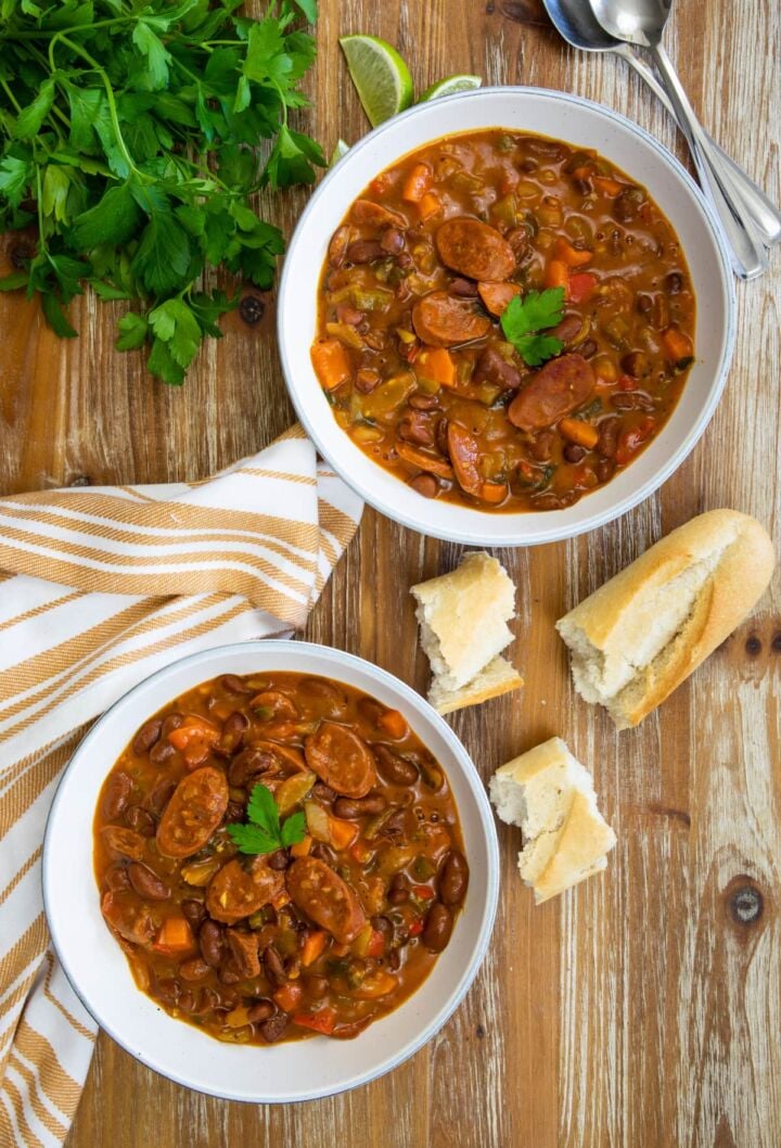 Chorizo and Bean Stew - My Dominican Kitchen