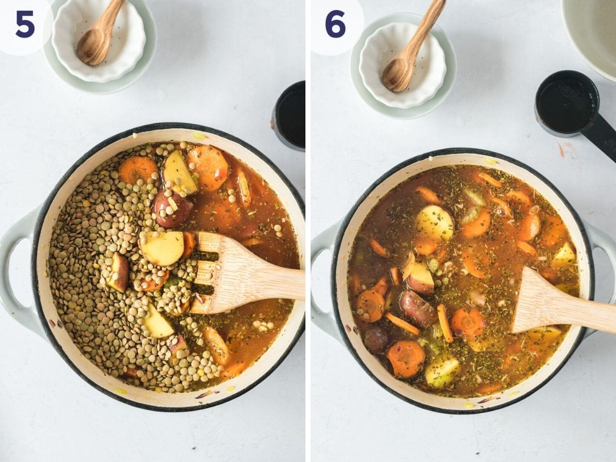 Lentil Stew Recipe with Shrimp - My Dominican Kitchen