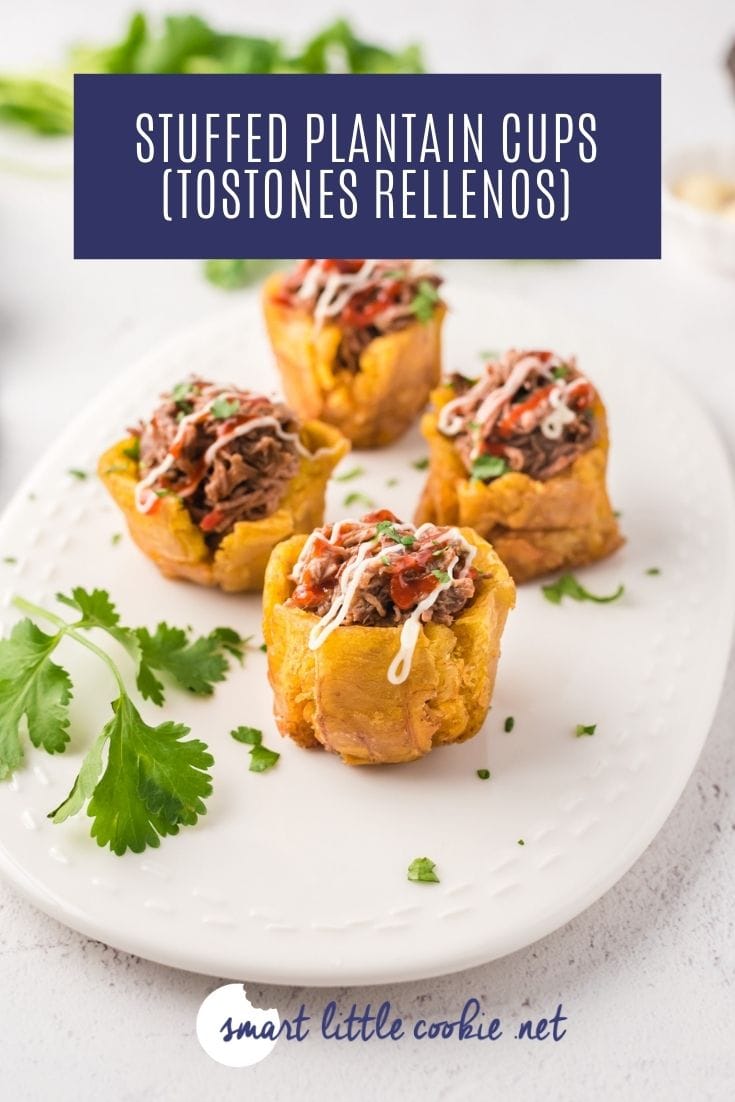 Stuffed Plantain Cups (Tostones Rellenos) - My Dominican Kitchen