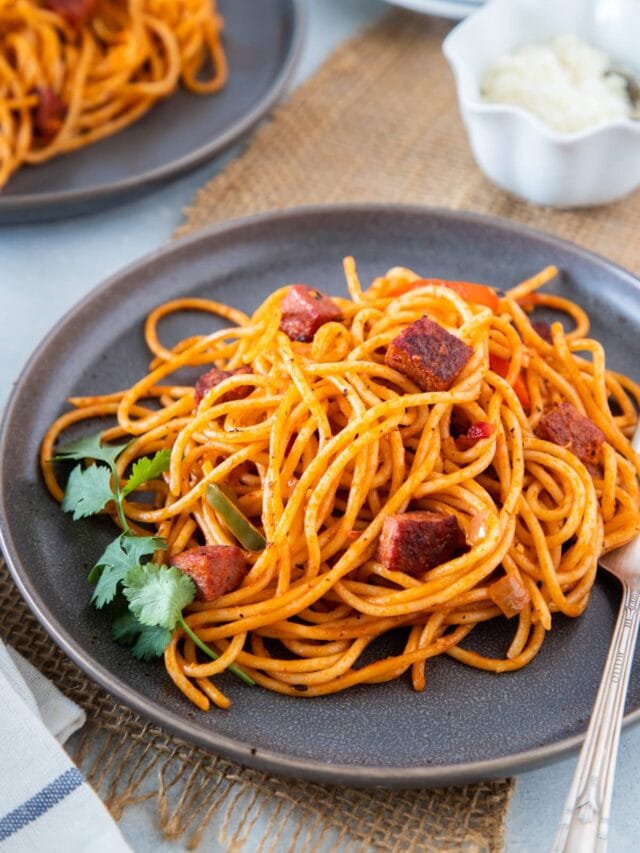 Dominican Spaghetti: Flavorful Twist with Tomato Sauce & Salami - My ...