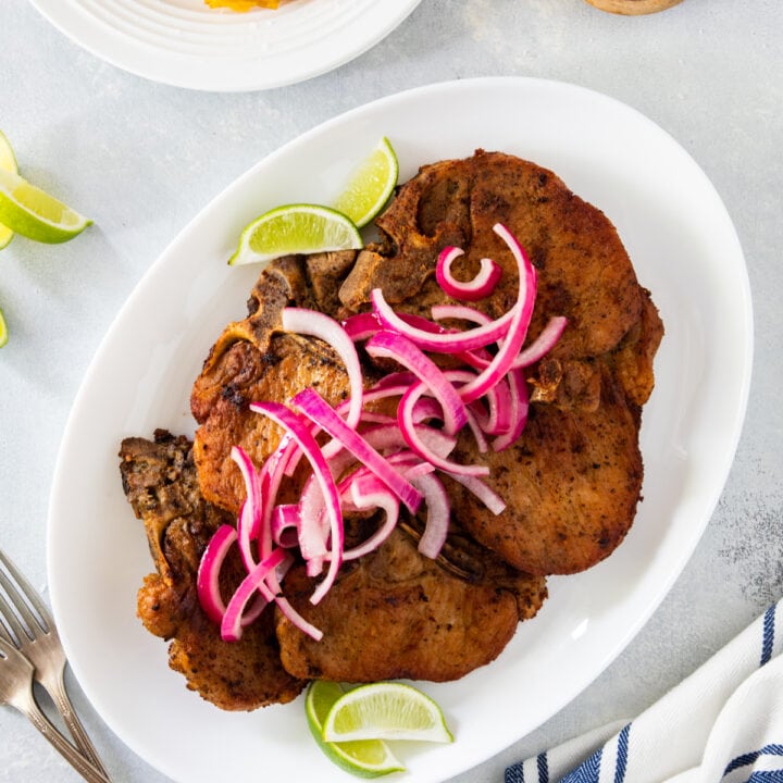 Dominican Fried Pork Chops (Chuletas Fritas) - My Dominican Kitchen