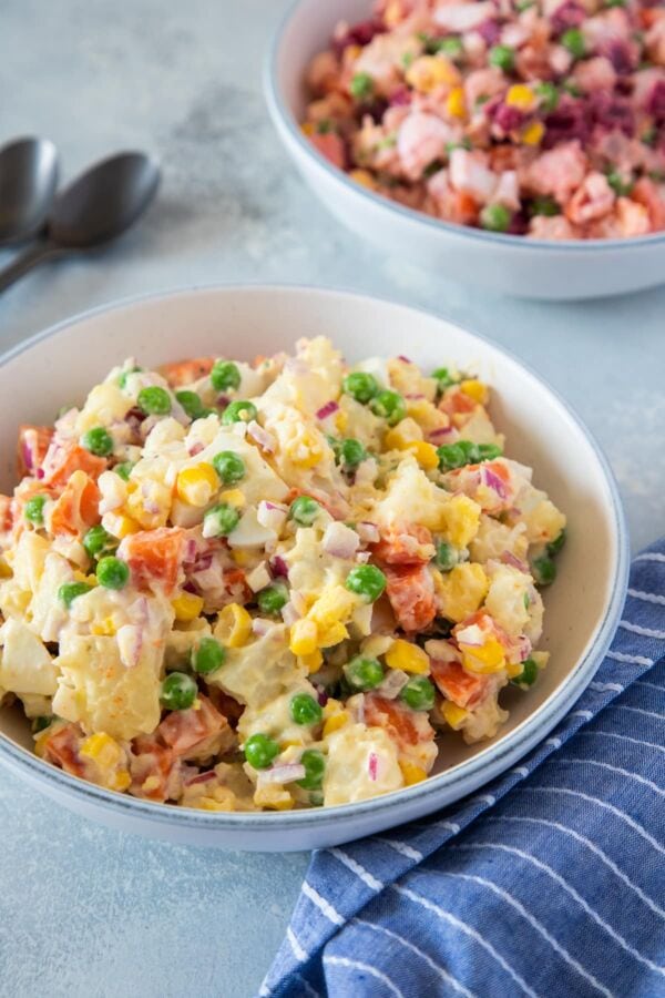 Ensalada Rusa Recipe (Dominican Potato Salad) - My Dominican Kitchen