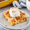 Easy Bread Pudding Recipe with Dulce de Leche Sauce - My Dominican Kitchen