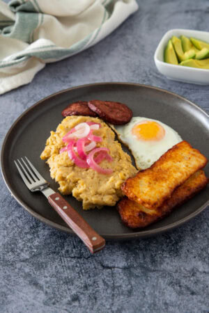 Los Tres Golpes (Dominican Breakfast Plate) - My Dominican Kitchen